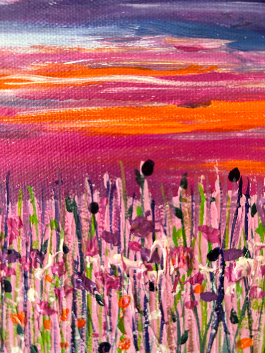 Cerise Sunset – Sonia Dickson Art